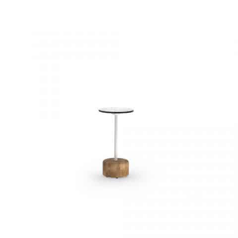 GLYPH Side Table 12" / 30 cm (HPL Top | Teak Base) | MAMAGREEN