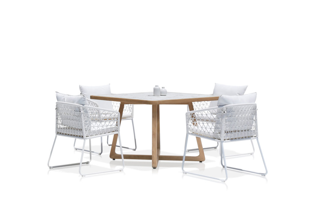 ESTATE Dining Table HPL & OHANA Dining Chair Mood | MAMAGREEN
